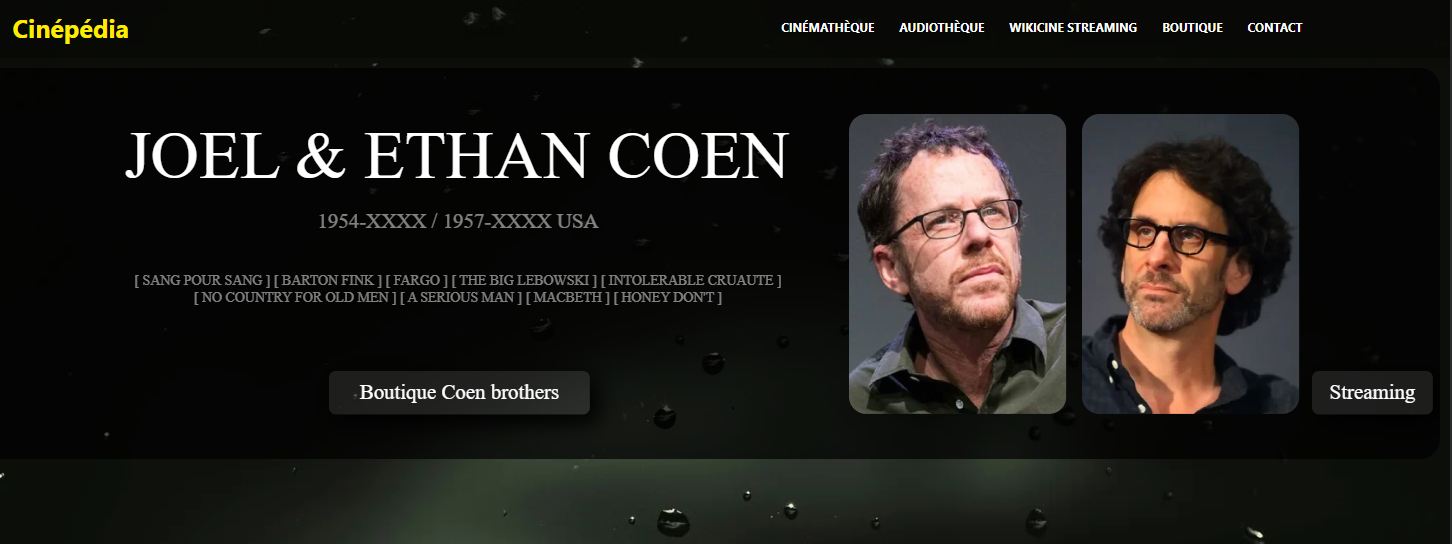 LES FRERES COEN - Cinépédia